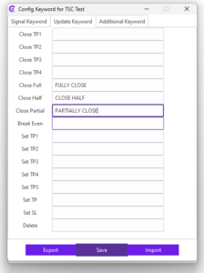 How to Set the Config Keyword in Telegram Signal Copier?