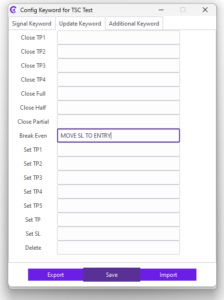 How to Set the Config Keyword in Telegram Signal Copier?