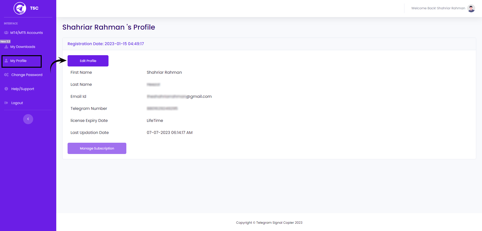 How can I activate/create my license? - Telegram Signal Copier
