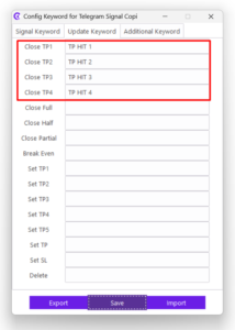 How to Set the Config Keyword in Telegram Signal Copier?