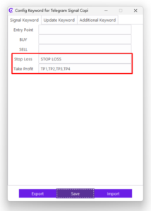 How to Set the Config Keyword in Telegram Signal Copier?